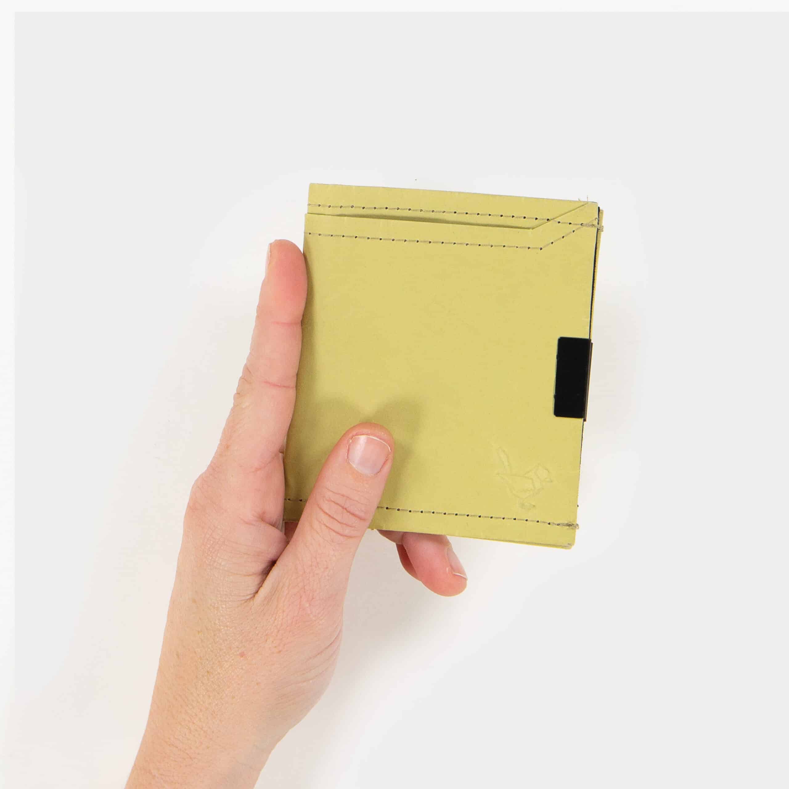 Chartreuse ProtectPaper® Square Wallet – The Wren Design